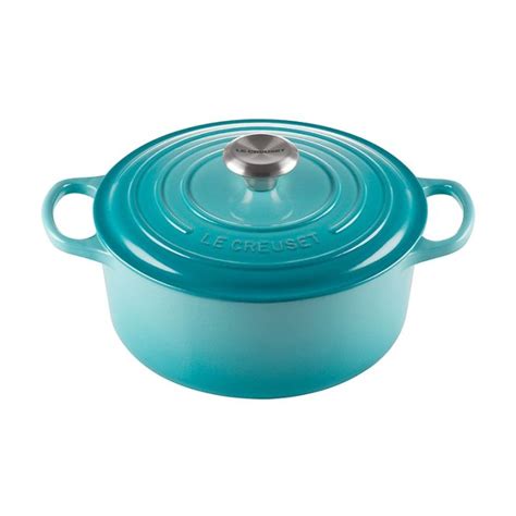 Cocotte Evolution Redonda 24 Cm Azul Caribe Hierro Fundido Le Creuset