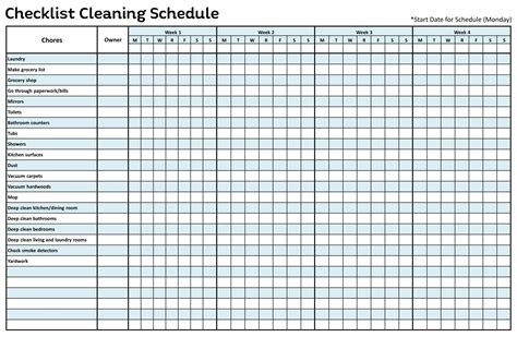 10 Best Daily Cleaning Checklist Printable Artofit