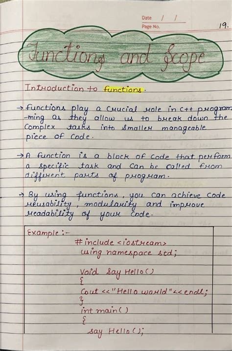 C Handwritten Notes Topperworld