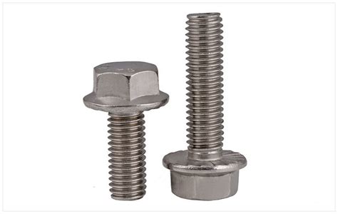 Stainless Steel Serrated Flange Hex Head Screws Din Serrated Flange