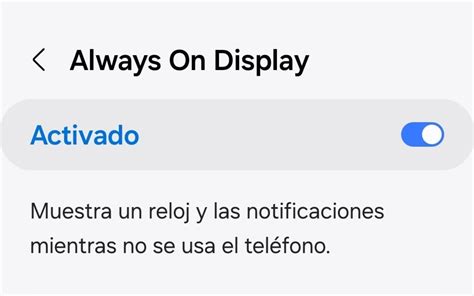 Cómo activar Always on Display en un móvil Samsung