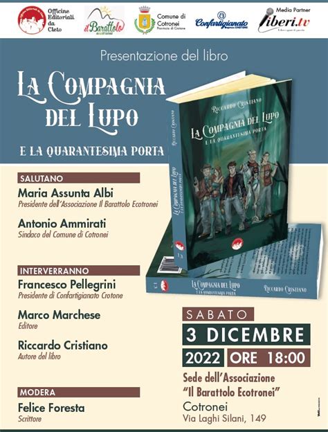 Presentazione Del Libro LA COMPAGNIA DEL LUPO E LA QUARANTESIMA PORTA