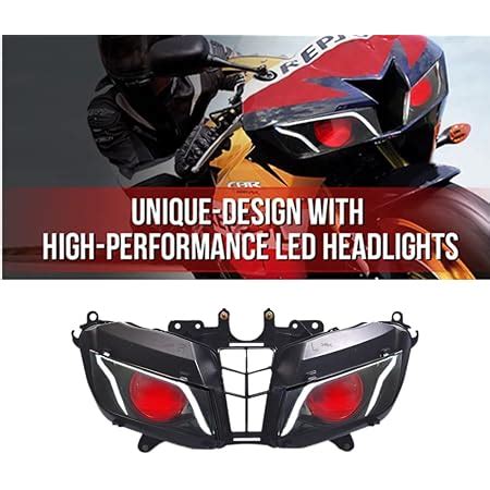 Amazon KT LED Headlight Assembly For CBR600RR 2013 2023 Red Demon