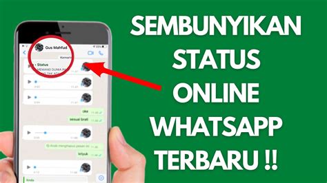 Cara Sembunyikan Status Online Di Whatsapp Terbaru Gampang Banget