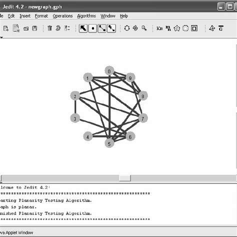 a graph drawn with several edge crossings and the result of running the download scientific
