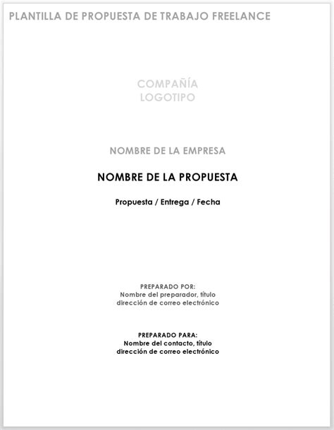 17 Plantillas Gratuitas Para Propuestas De Proyec Buickcafe