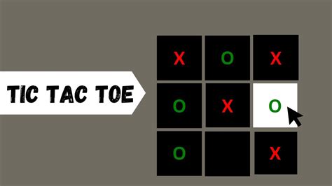 Creating Tic Tac Toe Game With Html Css And Javascript Youtube