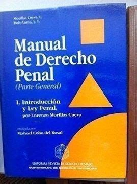 Libro Manual De Derecho Penal Parte General De Lorenzo Et Al