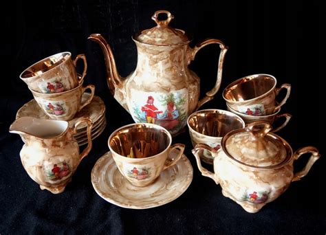 Serwis Kawowy komplet Porcelana Wałbrzych PRL 10059381067 oficjalne