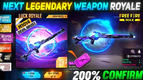 Next Weapon Royale Freefire New Weapon Royale Free Fire Next