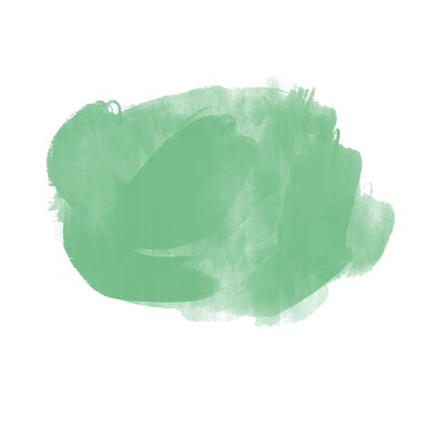 Watercolor Green Brush Stroke Png