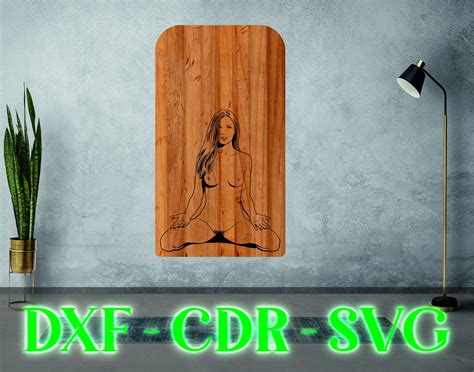 Naked Woman CNC Dxf Files Gravür Svg Files Plasma Laser Files CNC