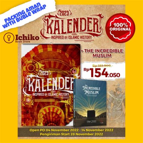 Jual PAKET KALENDER DINDING GENSA 2023 THE INCREDIBLE MUSLIM INSPIRED