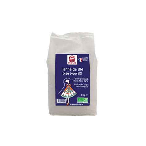 Farine de blé bise T80 France 1kg
