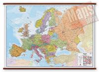 Mappa Murale Europa Mappa Murale Politica E Fisica Plastificata