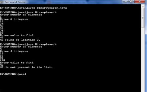 SWAPNA MEDIKONDA Write A JAVA Program To Search For An Element In A