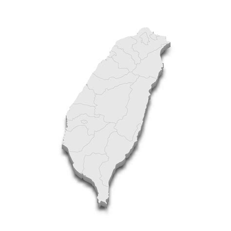 Premium Vector 3d Map With Borders Of Regions