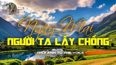 KARAOKE Phối New Ngày Mai Người Ta Lấy Chồng Tone Nam beat fixed