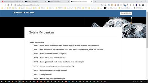 Web Sistem Pakar Certainty Factor V1