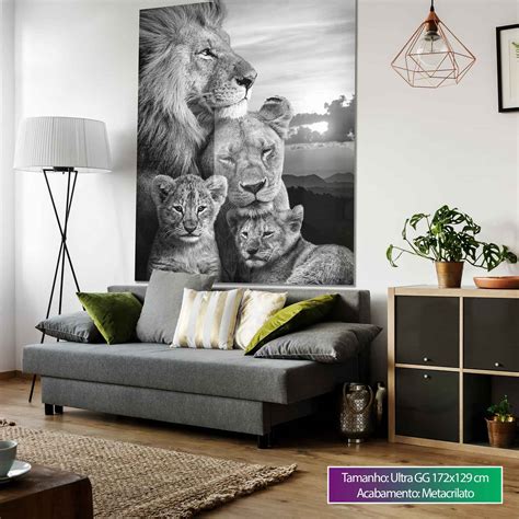 Quadro Família de Leões QuadrosDecorativos
