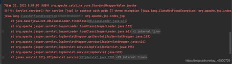 ssm项目部署完成后出现 java lang classnotfoundexception dex jsp csdn博客