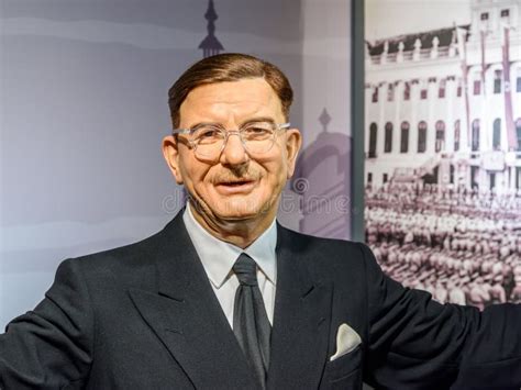 Musée De Cire De Leopold Figl Figurine at Madame Tussauds Photo