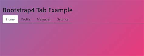 bootstrap 4 tabs javatpoint