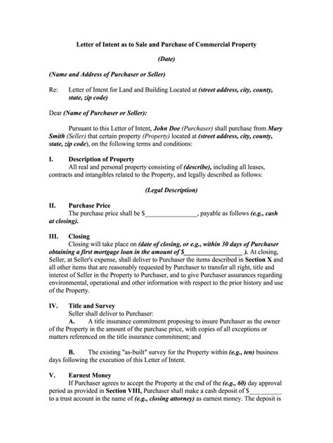 Sample Letter Of Intent To Buy Property Pdf Fill Out Sign Online