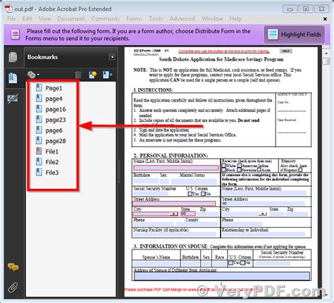 how to merge pdf files and also add bookmarks to merged pdf file verypdf knowledge base