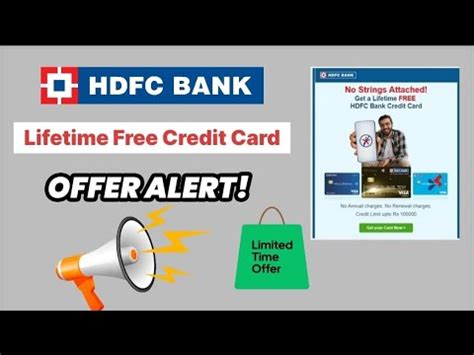 Hdfc Bank Lifetime Free Credit Card Offer Hdfc Bank Credit Card