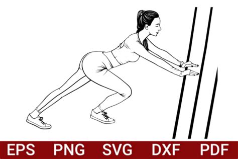 Fitness Woman Stretching Svg Png Graphic By Vector Haven Creative Fabrica
