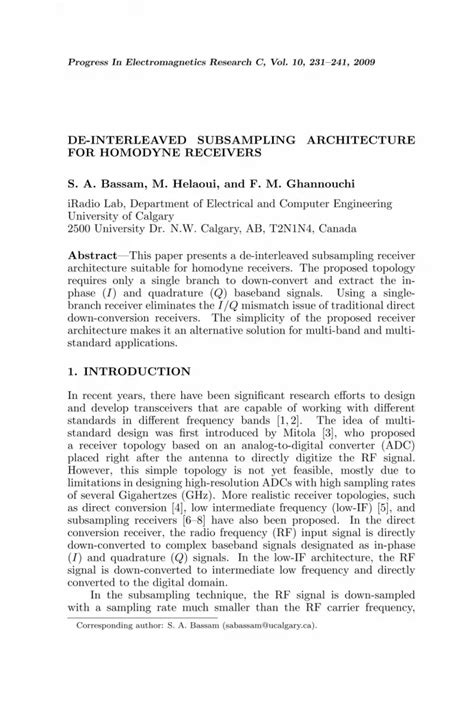 pdf de interleaved subsampling architecture for homodyne receivers dokumen tips