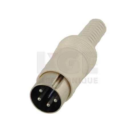 Connecteur DIN Mâle Sur Fil 4 Broches Électronique KGE électronique