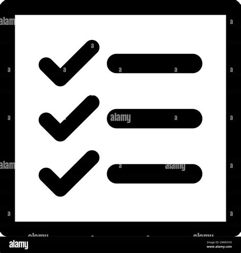 Checklist Icon Task List Editable Vector Stock Vector Image Art Alamy