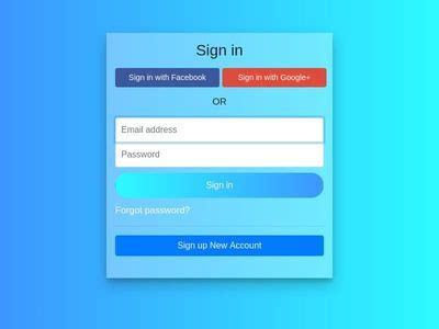 Bootstrap Signup Examples