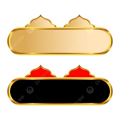 Conjunto De Cuadro De Texto De Marco De Título De Patrón De Banner