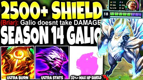 New Immortal Galio Season 14 Build Guide INSANE STATS ZERO MAGIC DMG