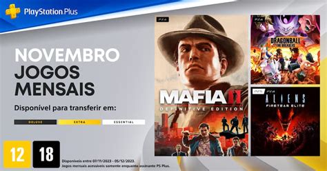 Jogos grátis no Playstation Plus para Novembro de 2023