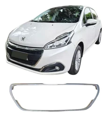 Moldura Friso Cromado Grade Peugeot 208 2017 2018 2019 2020 Frete grátis