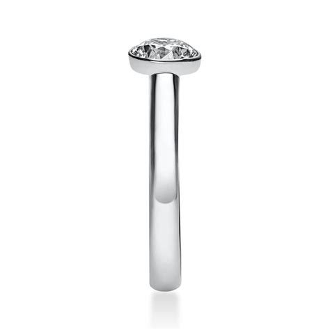 Solitär Ring aus 750 Weißgold mit Brillant 1 00 Ct Zarge