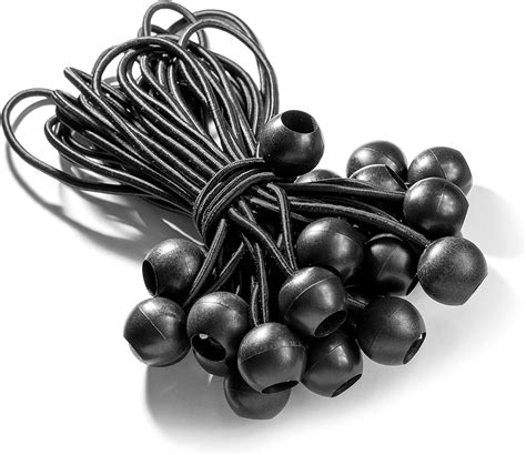 Fuxton 25 Tendeur Elastique Caoutchouc Professionnel Avec Boule Noir