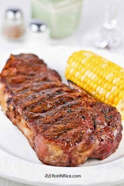 Grilled New York Strip Steaks With Homemade Spice Rub Roti N Rice