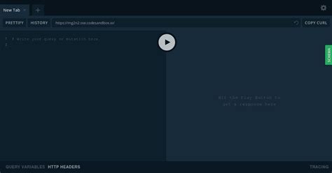 GraphQL Deep Dive Demo Codesandbox