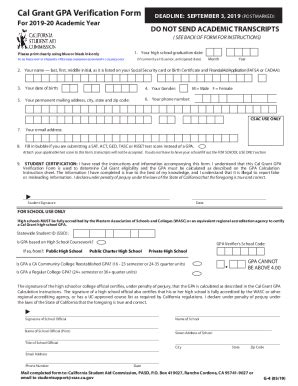 Fillable Online Gpa Verification Form Pdf Fill Online Printable