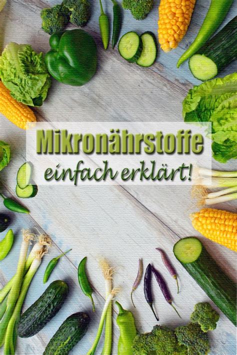 Vitamine Mineralien Und Spurenelemente Mikron Hrstoffe Einfach