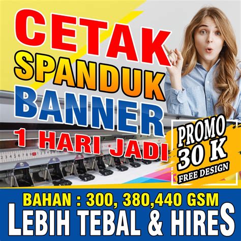 Jual CETAK MURAH Banner Spanduk Backdrop Baliho Flexi 300 440 GSM