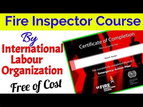 Free Fire Inspector Fire Safety Course By ILO YouTube