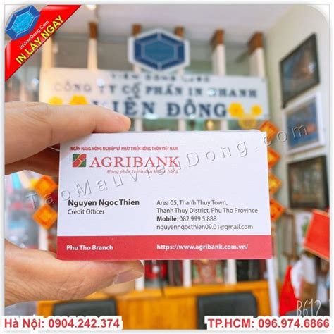 IN CARD VISIT NHÂN VIÊN NGÂN HÀNG In Viễn Đông