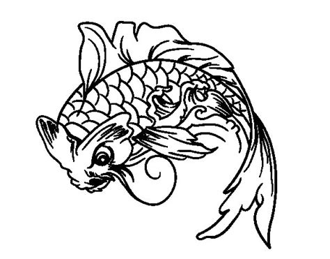 Desenho De Peixe Koi Para Colorir Colorir