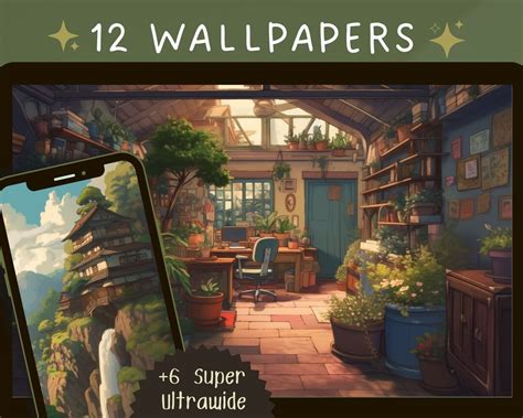 Studio Ghibli Inspired Wallpaper Bundle 12 Digital Artworks For Mobile